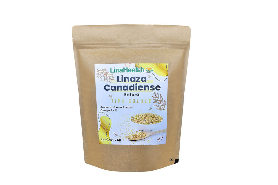 Pack de 5 piezas de Linaza Entera Canadiense Linahealth Tipo Golden ...